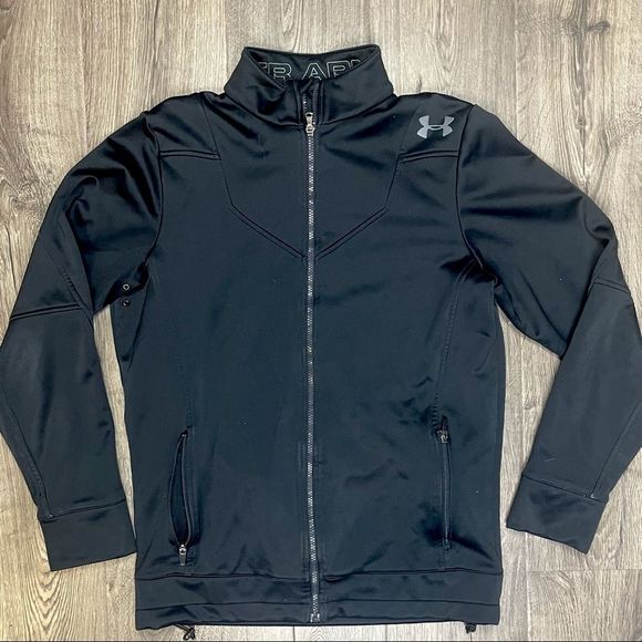 Under Armour | Jackets & Coats | Underarmour Black Zip Up Jacket | Poshmark